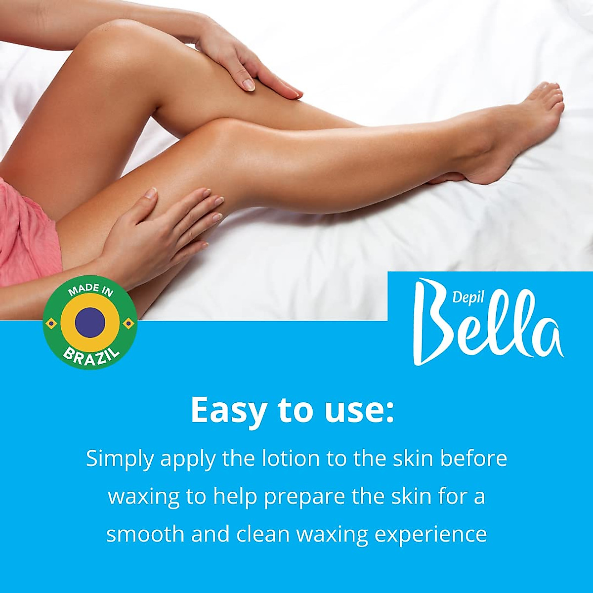 Depil Bella Skin Care Products, Two Pack, Pre Waxing Astringent Lotion (500 ml), Post Waxing - Oil Moisturizing Remover (500 ml).