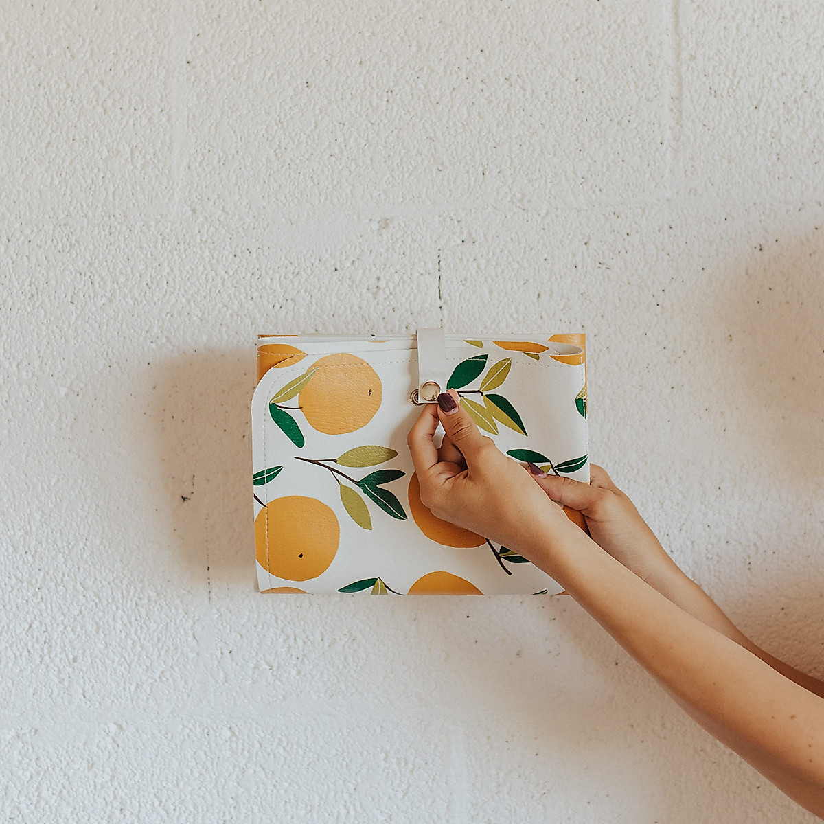 Sunshine and Poppy Vegan Leather Baby Changing Mat - Diaper Changing Mat, Wipeable Changing Pad, Travel Friendly, Portable, Foldable Changing Pad for Babies or Toddlers