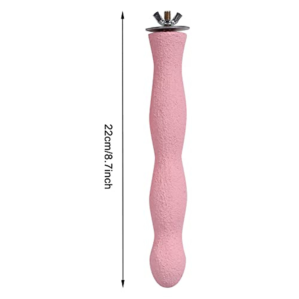 TOPINCN Claw and Beak Grinding, Cage Accessories Parrot Toy Durable Disassemble Decompression Frosted for Bird for Parrot(Large Lotus Root Stick)