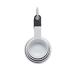 KitchenAid KE058OHWHA Classic Measuring Cups, Set of 4, White/Black