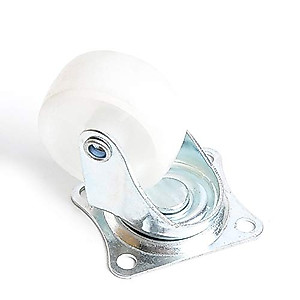 HOWDIA 1" Small Caster Wheels Swivel Casters Trolley Wheels for Furniture Project Cart, Industrial Casters Single Wheel with Rubber Base Ball Bearing Heavy Duty(12 Pack)