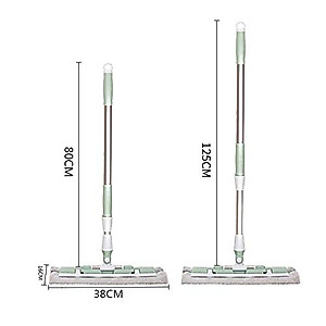 Flat Mop Floor Telescopic with Large Microfiber Pads Spin Mop 360 Degree Handle Home Windows Kitchen Floor Cleaner Wood Tile