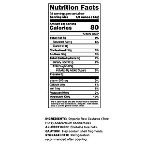 Terrasoul Superfoods Organic Raw Cashews (Mylk Grade), 2 Lbs, Premium Quality for Snacking, Desserts, Cashew Milk and Nut Butter Making