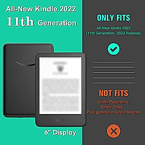 Case Fits Kindle Paperwhite 10Th Generation 2018 Released Ebook Reader Covers Pu Leather Smart Cover with Auto Wake/Sleep Cases for Kindle Paperwhite 4, Abstract Sky and Green Grass, As Shown, Kindle