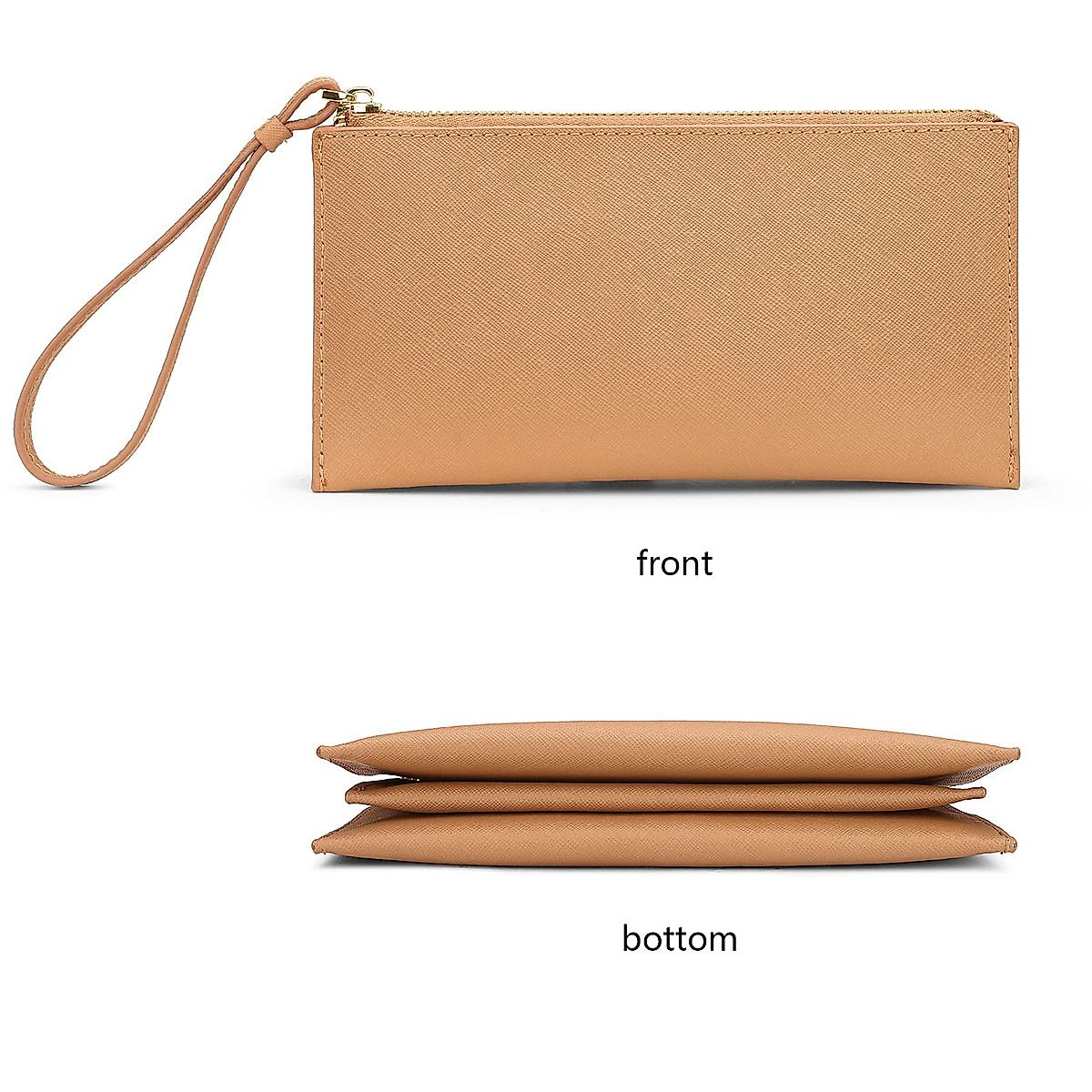 YALUXE Wristlet for Women Clutch Slim Genuine Leather Wallet