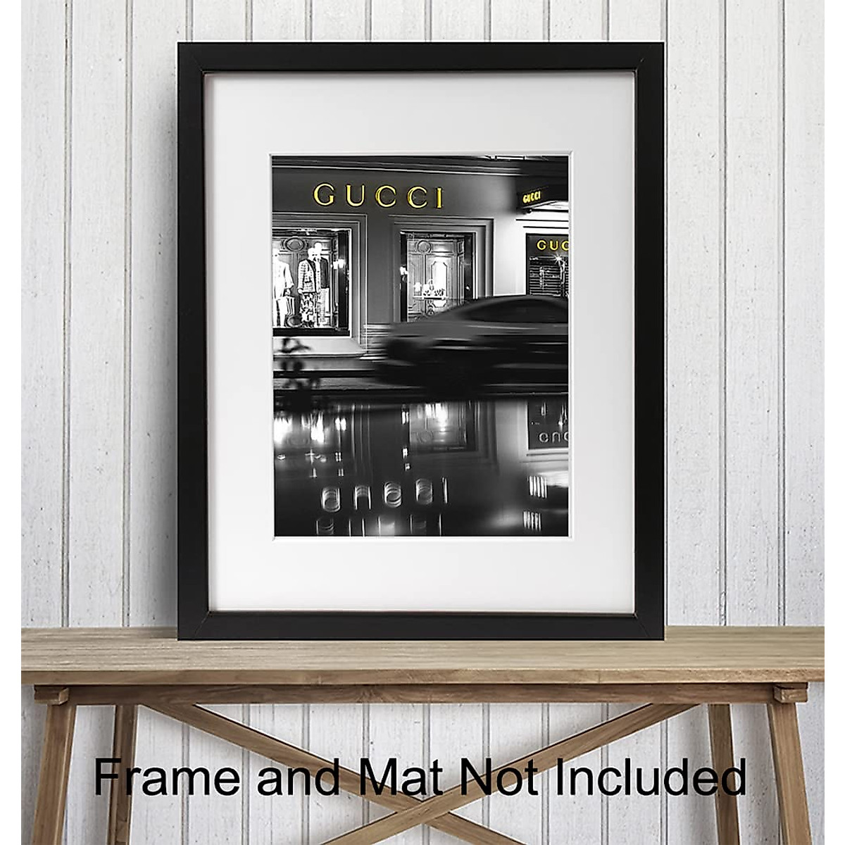 Poster of Gucci Wall Art Decorations - 8x10 Glam Designer Wall Decor - Luxury High Fashion Design Wall Decor - Glamour Wall Art for Living Room - Designer Gifts for Women