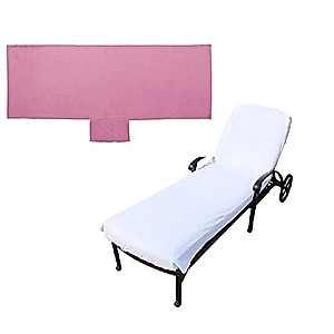 UGPLM 2Pcs Beach Towel with Side Pockets for Pool and Garden Hotel 85 X 29 Inch