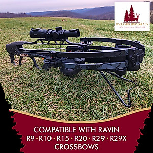 4N1 Lite Ravin Crossbow Accessory Hanger - Picatinny Bipod Accessory, Kickstand Rest, Shooting Rest, Cocking & De-Cocking Aid, Compatible with Ravin r9, r10, r15, r20, r29, r29x (9.8 oz), Black