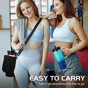 DIGJUPER 30 OZ Tumbler with Handle - Leak-Proof Coffee Mug Insulated Tumbler with Flip & Straw Lid, Carrier Bag, Stainless Steel Water Bottle Fits Cup Holder, Water Cup Travel Tumbler