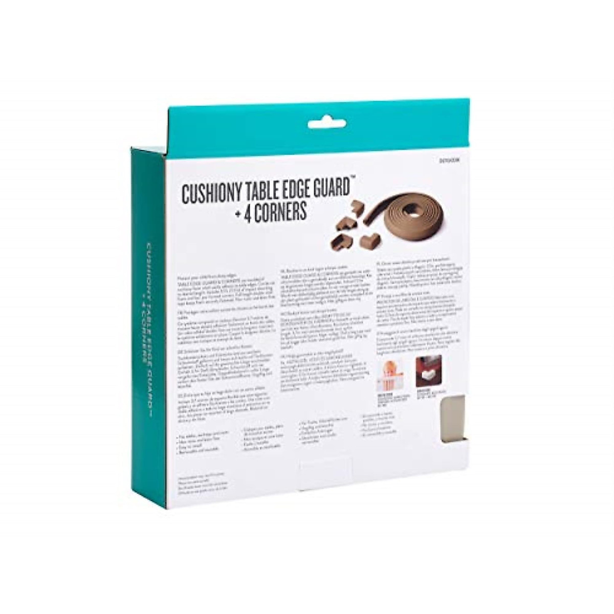 Prince Lionheart Table Edge Guard with 4 Corners, Grey/Beige