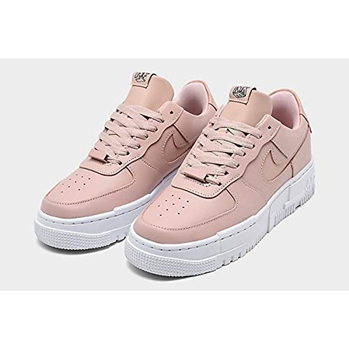 Nike Women's Air Force 1 Pixel Casual Fashion Sneaker Ck6649-001, Particle Beige/Black/White/Particle Beige, 8.5