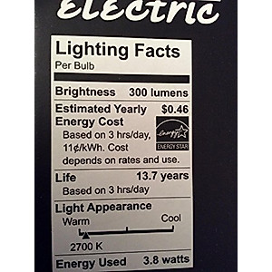 Feit Dimmable LED Clear Chandelier Soft White 6-Pack (40W Replacement) 3.8W