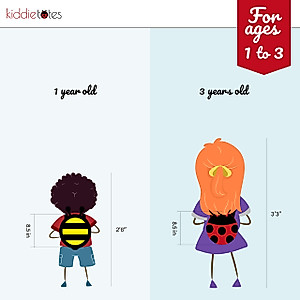 KIDDIETOTES Mini Bumblebee Backpack with Safety Harness for Kids, Toddlers, and Children - Perfect for Daycare, Preschool, and Pre-K