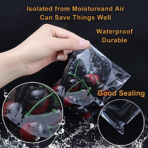 800 PCS Clear Re-sealable Cello/Cellophane Bags 3 Sizes with 4×6, 5×7, 6×9 Inch Good for Bakery, Snacks, Candle, Soap, Cookie, Jewelry, Cards