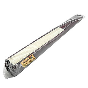 TRENDBOX Chinese Traditional Nylon-Cloth Handheld Folding Fan - Cream Yellow