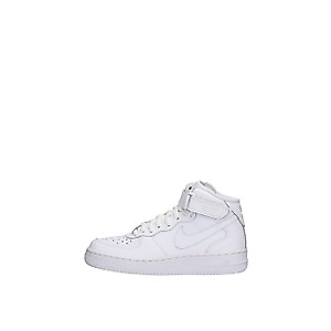 Nike Boys' Air Force 1 Trainers, White (White/White 113), 5 Big Kid