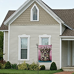 My Little Nest Seasonal Garden Flag Easter Tree And Bird Eggs Vertical Garden Flags Double Sided for Home Farmhouse Yard Holiday Flag Outdoor Decoration Banner 28"x40"