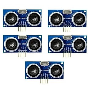 OLatus OLSULTRASONIC05 5 Pieces HC-SR04 Ultrasonic Range Finder Module Sensor for Distance Measuring Transducer (Set of 5)
