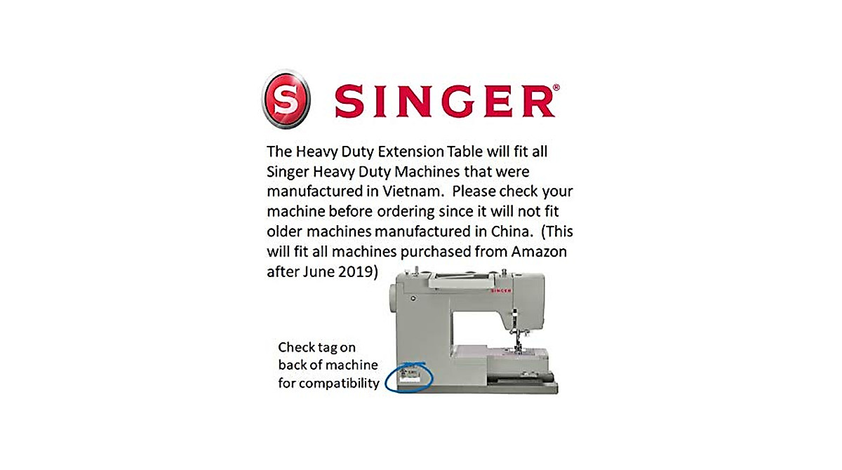 Singer Heavy Duty Sewing Machine Extension Table - Large Workspace ...