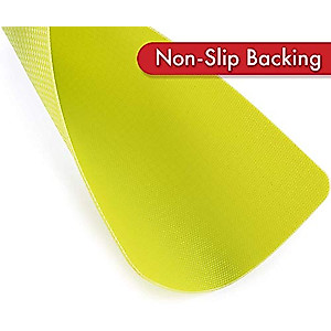 Dexas Heavy Duty Grippmat Flexible Cutting Board Set of Four, 5.5 x 8, Gray, Red, White, Green