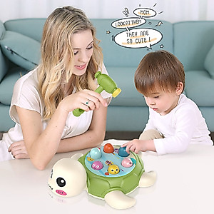 Grechi Hammering and Pounding Toy,Toys for 3 4 5 6 Year Old Boys,Baby Interactive Toys Toddler Activities Games with 2 Hammer,Learning,Active,Early Educational Toy,Gift for Boys Girls Toddlers