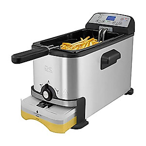Kalorik® 3.2 Quart Digital Deep Fryer with Oil Filtration, Stainless Steel