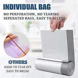 Small Trash Bags 4 Gallon - Drawstring 4 Gallon Trash Bag, Individual Unscented Small Garbage Bags, White 4 Gal Small Trash Can Liners Bathroom Trash Bags, 57 Count
