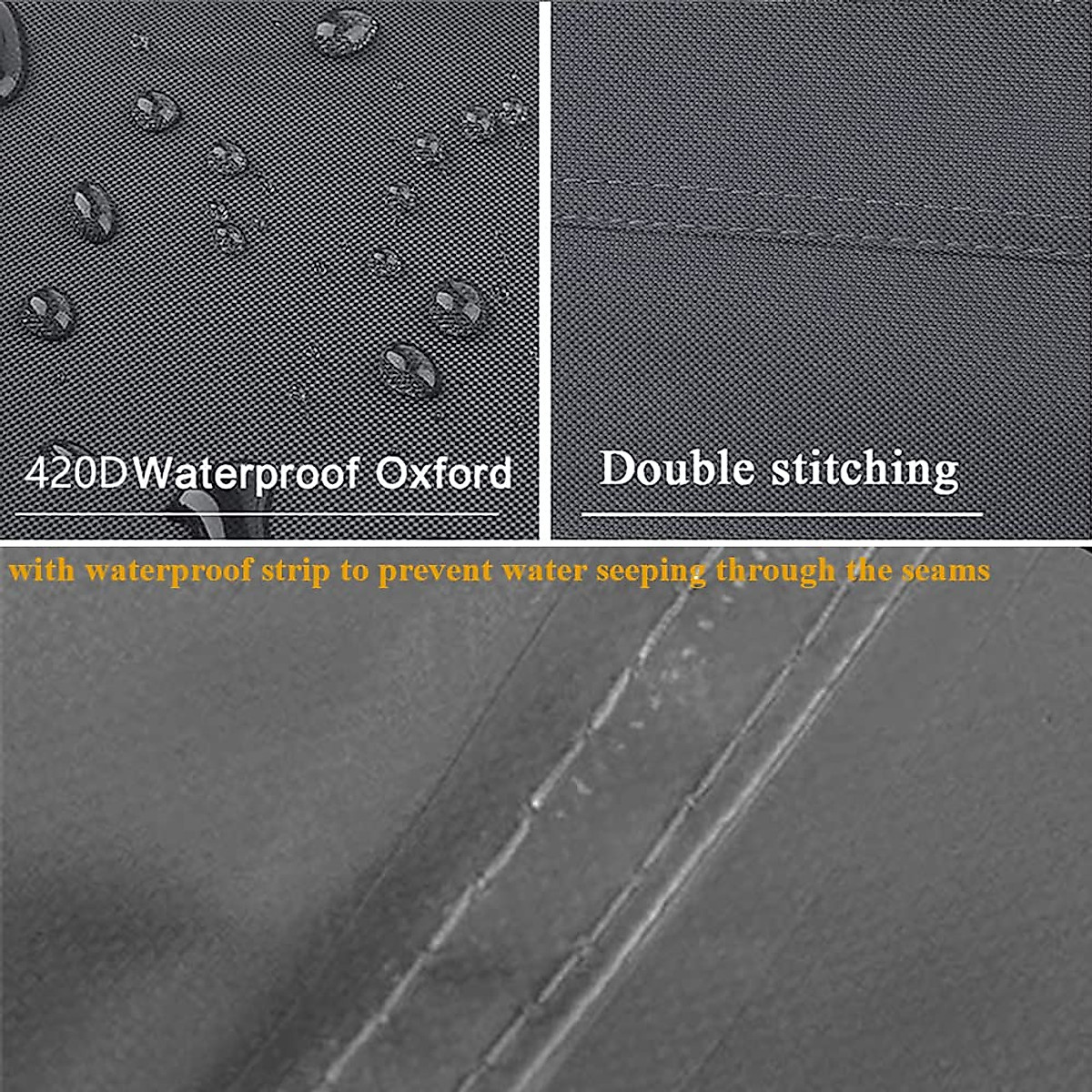 Patio Chair Cover Grey Skyour Outdoor Waterproof Heavy Duty Single Lounge Deep Chair Sofa Furniture Protector High Back Chairs Covers for Backyard Veranda Lawn Garden (2)