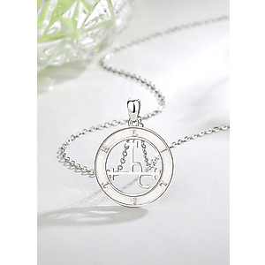 CELESTIA Lilith Necklace for Women Sterling Silver Pegan Jewelry Lilith Sigil Pegan Gifts for Women