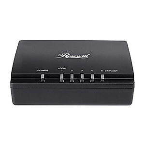Rosewill 5 Port Gigabit Network Switch / Ethernet switch / Desktop Switch with 9K Jumbo frame and silent operation for home and small business users (RC-409LXv2)