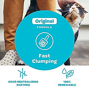 sWheat Scoop Natural Wheat Cat Litter, Original, Fast Clumping with Odor Neutralizing Enzymes, 25 Pound Bag