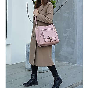 MKF Fashion Hobo Bag for Women – PU Leather Top Handle Handbag Purse – Crossbody Shoulder Strap Lady Pocketbook Ivette Navy