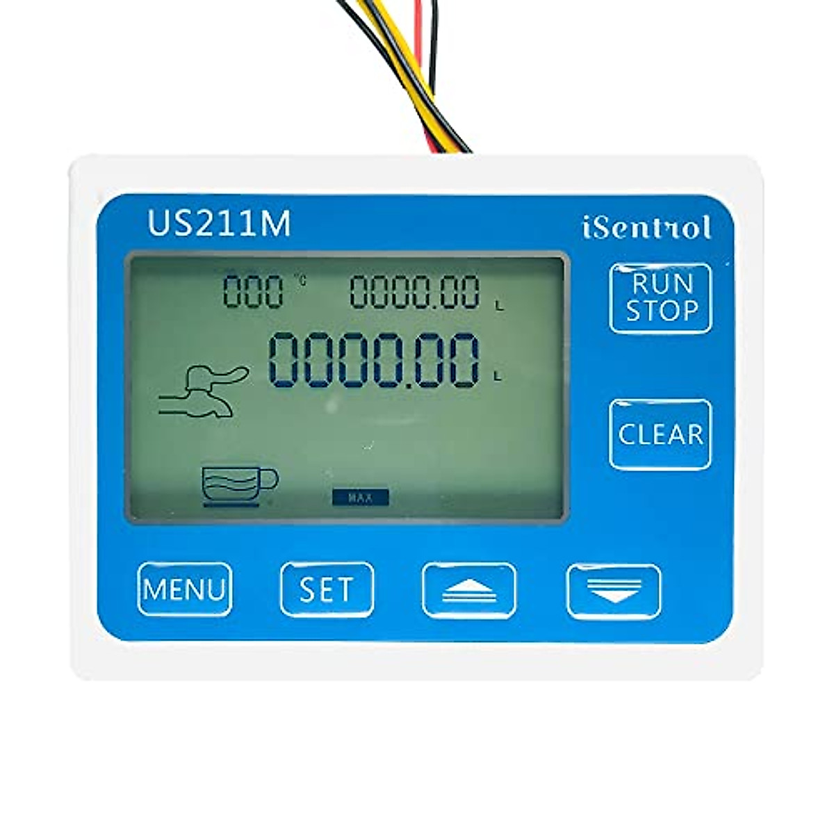 Digital Flow Meter Totalizer Flow Measurement with Nylon Water Flow Sensor G1/2 Turbine Flowmeter