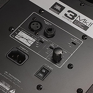 JBL Professional 306P MkII 6-Inch 2-Way Powered, Active Monitor Speaker for Near Field Music Production, Studio Monitor, Desktop Computer, Hi-Fi Audio. Sold individually, Black