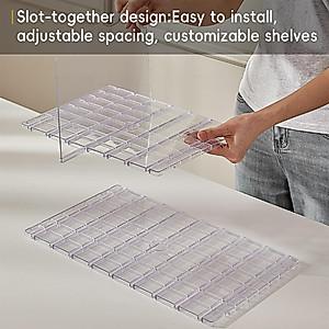 Maelphoo Adjustable Shelf Divider for Closet,Closet Organizers and Storage,Clear Purse Organizer for Closet,Handbag Organizers for Closets,Bookshelf Separator Divider