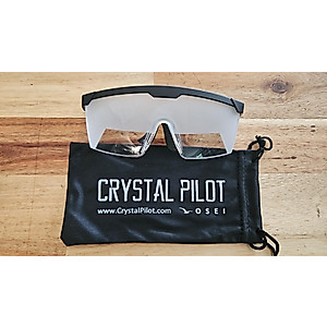 Crystal Pilot Certified IFR Training Glasses/ View Limiting Goggles with Strap & IFR Cheat Sheet for Exam Test Prep (With Strap & IFR Cheat Sheet)