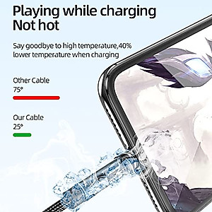 Bojianxin Magnetic Charging Cable,3A Fast Charging Support Data Transfer 3 in 1 Magnetic Phone Charger [4-Pack, 3.3ft/3.3ft/6.6ft/6.6ft] Cable USB Magnet Charger Cable for Micro USB/Type C Device