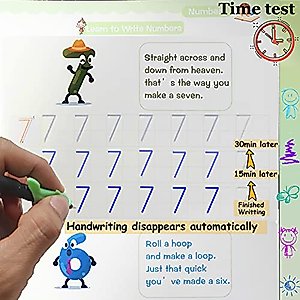 Magic Reusable Practice Copybook for Kids,Magic Reusable Practice Copybook,Practice Copybook for Age 3-5 Calligraphy Simple Hand Lettering (Exercise book four sets)