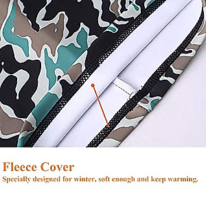 LANVO Running Gaiter Mask, Large Fleece Neck Gaiter for Men & Wowen, Winter Neck Warmer for Skiing, Hiking, Snowboard, Cycling, Fishing and Outdoor Sports