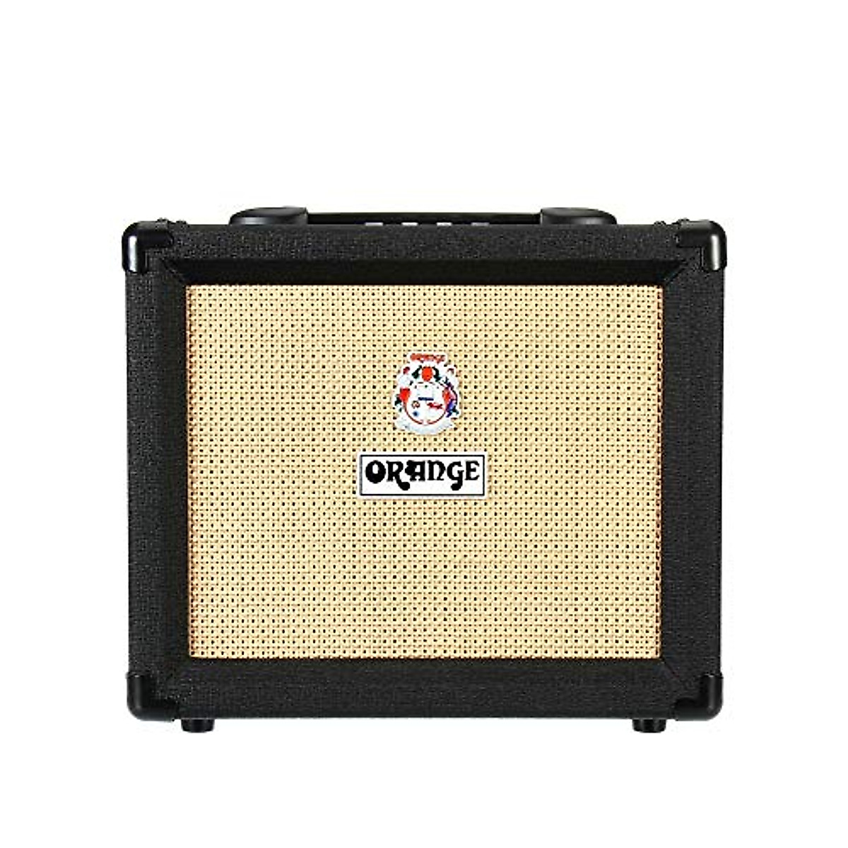 Orange Amps Crush 20RT Amplifier for Electric Guitars (Black) Bundle with Blucoil 10-FT Straight Instrument Cable (1/4in), 2-Pack of Pedal Patch Cables, and 4-Pack of Celluloid Guitar Picks