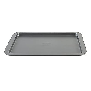 Kitchen Details Small Nonstick Baking Sheet | Creates Even Heating and Browning | Durable | Easy to Clean | Oven Safe up to 500 Degrees | Bakeware | Grey