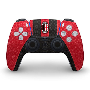Head Case Designs Officially Licensed AC Milan Home 2020/21 Crest Kit Vinyl Faceplate Sticker Gaming Skin Decal Compatible with Sony Playstation 5 PS5 Digital Edition Console and DualSense Controller