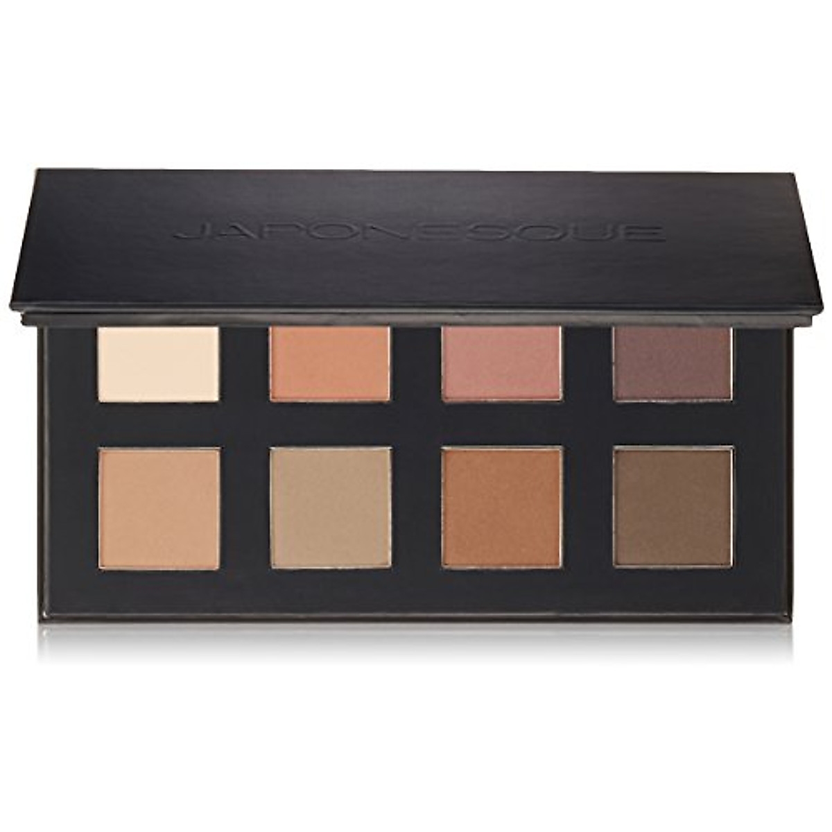 Japonesque Velvet Touch Eyeshadow Palette with 8 Long Lasting Matte Colors, Blendable, and Pigmented