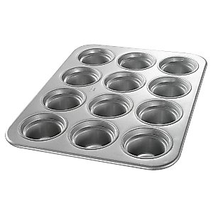 Chicago Metallic Glazed Aluminum Large-Crown 12 Cup Muffin Pan