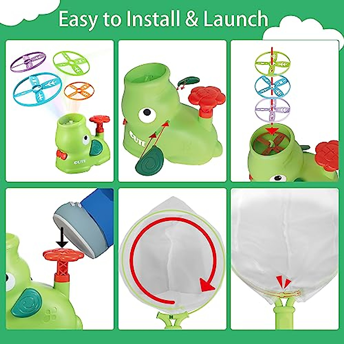 FacaiTree Kids Games Toys for Boys 4-6: Elephant Butterfly Catching Game - Toddlers Toys Ages 3-5 Party Activities Birthday Gift Christmas Stocking Stuffers 3 4 5 Year Old Girls