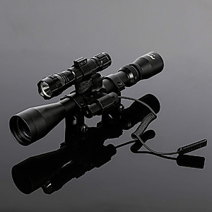 Pinty 3-9X40 Duplex Optical Hunting Rifle Scope Combo with Red Laser and Torch