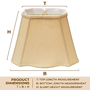 Royal Designs CS-902-5EG Hardback Empirechandelier Lamp Shade, Eggshell