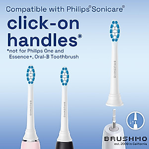 Brushmo Optimal Gum Care for Philips Sonicare Toothbrush Heads HX9033/65 Alternative to Genuine Sensitive Oral Health, 8 Pack, White, BM938