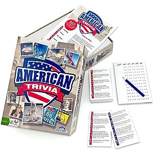 Outset Media American Trivia Game (Amazon Exclusive) – 5 Categories to Choose from and 1,000 Questions – for Ages 14 and up