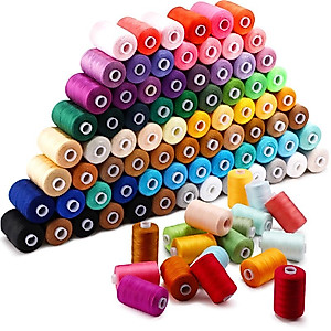 Timgle All Purpose Sewing Thread 96 Spools of Thread Assorted 1000 Yards Polyester Threads for Sewing Handy Polyester Sewing Threads for Sewing Machine Embroidery
